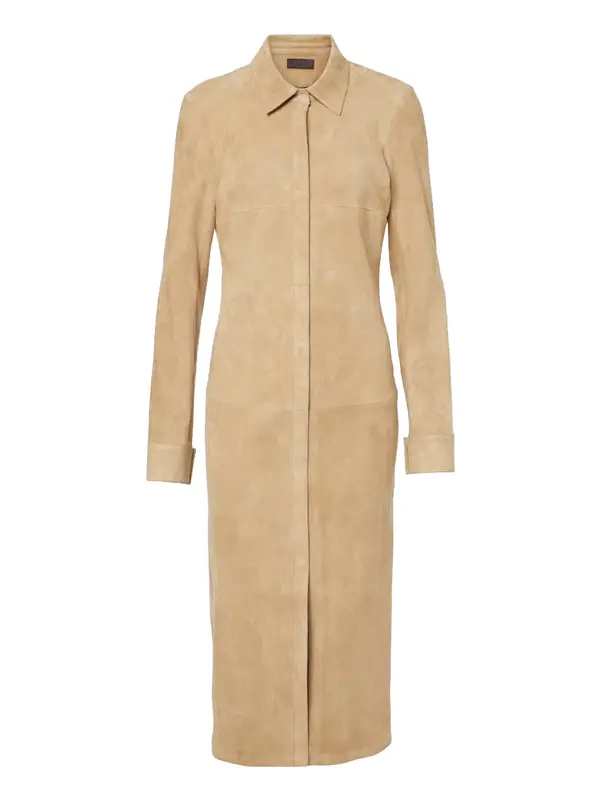 Stouls Becky Suede Coat - Beige