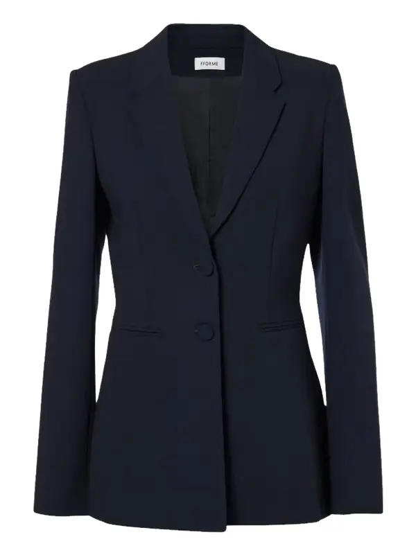 FFORME Bennet Wool-blend Crêpe Blazer - Blue