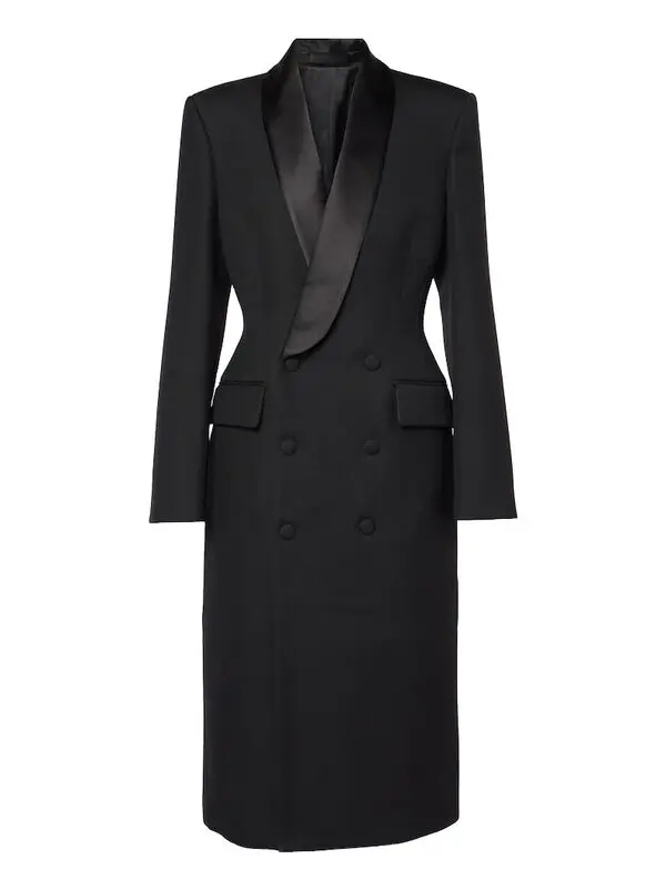 Wardrobe.NYC Wool Midi Dress - Black