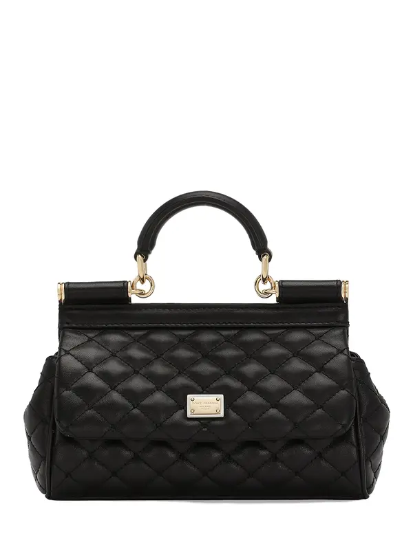 Dolce & Gabbana Small Sicily Handbag - Black