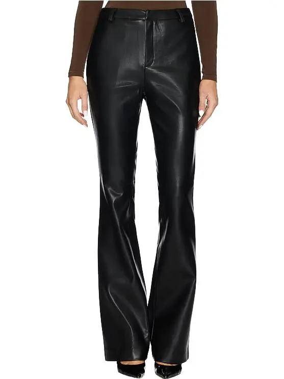 SEROYA Ronja Faux Leather Trouser - Black