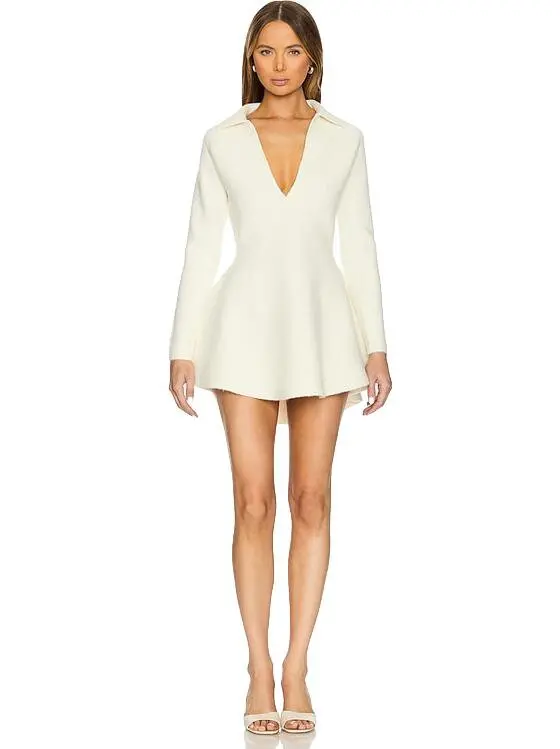 SEROYA Clara Mini Dress - Eggshell