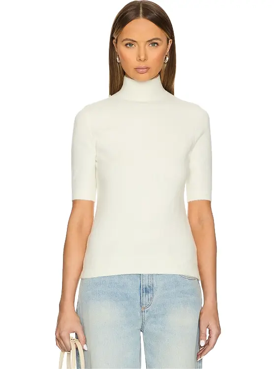 SEROYA Yael Knit Top - Eggshell