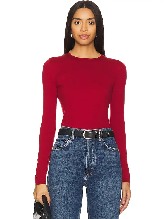 LOVERS AND FRIENDS Emberly Knit Top - Red