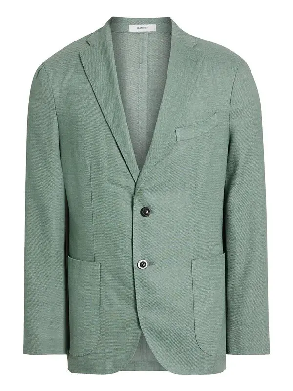 Boglioli Woolblend Blazer - Grey Green