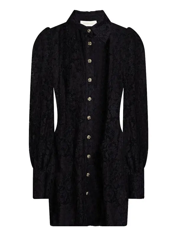 Zimmermann Corded Lace Shirt - Black