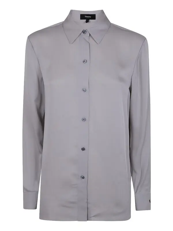 Theory N Straight Shirt - Grey