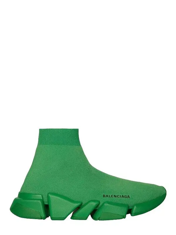 Balenciaga Speed 2.0 Monochrome Recycled Knit - Green