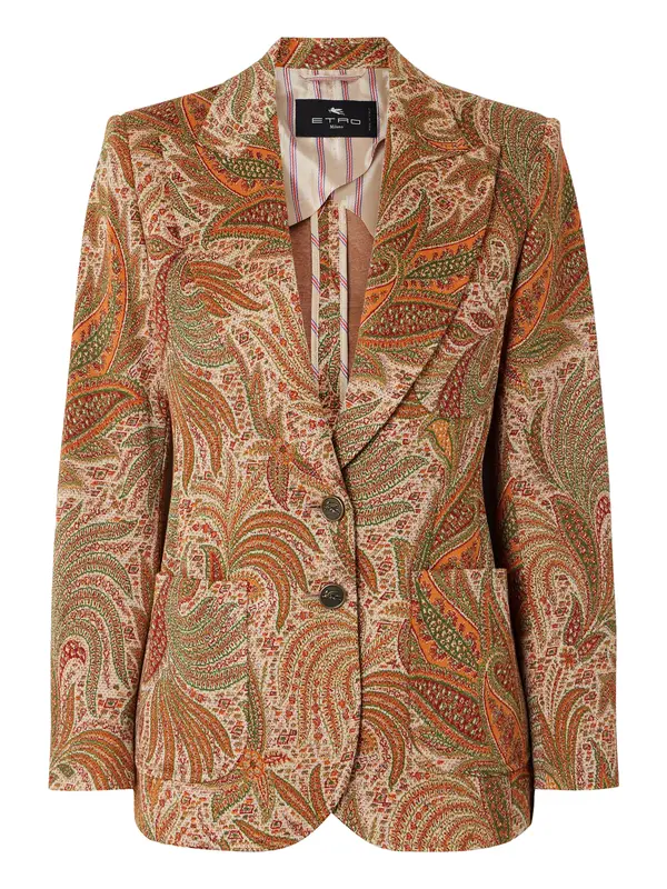 Etro Jacquard-knit Paisley Blazer - Multi