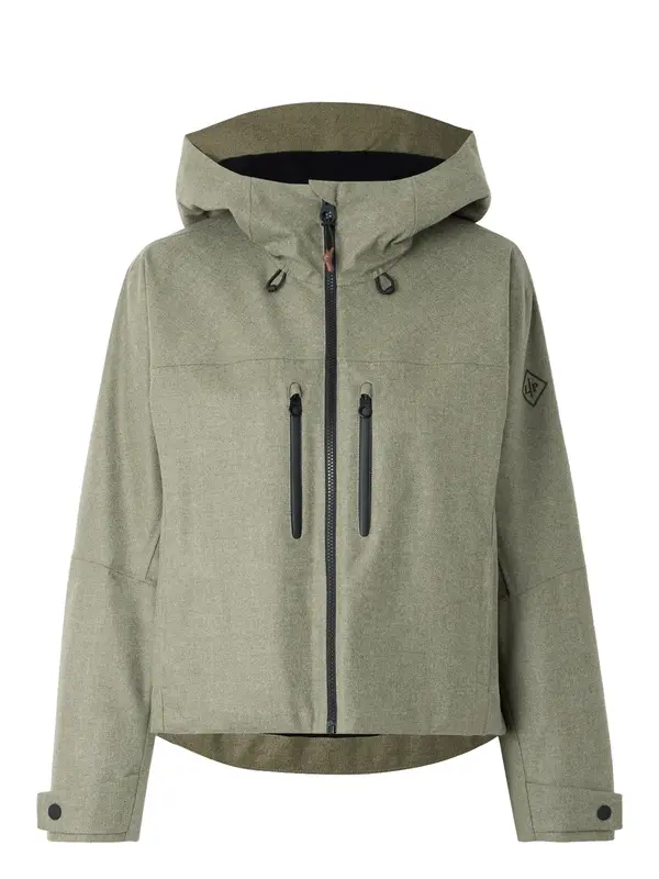 Loro Piana Abelboden Wool And Cashmere-blend Hooded Jacket - Green