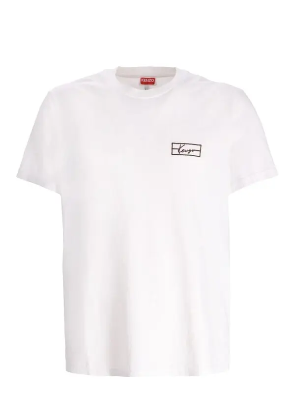 Kenzo Logo-embroidered T-shirt - White