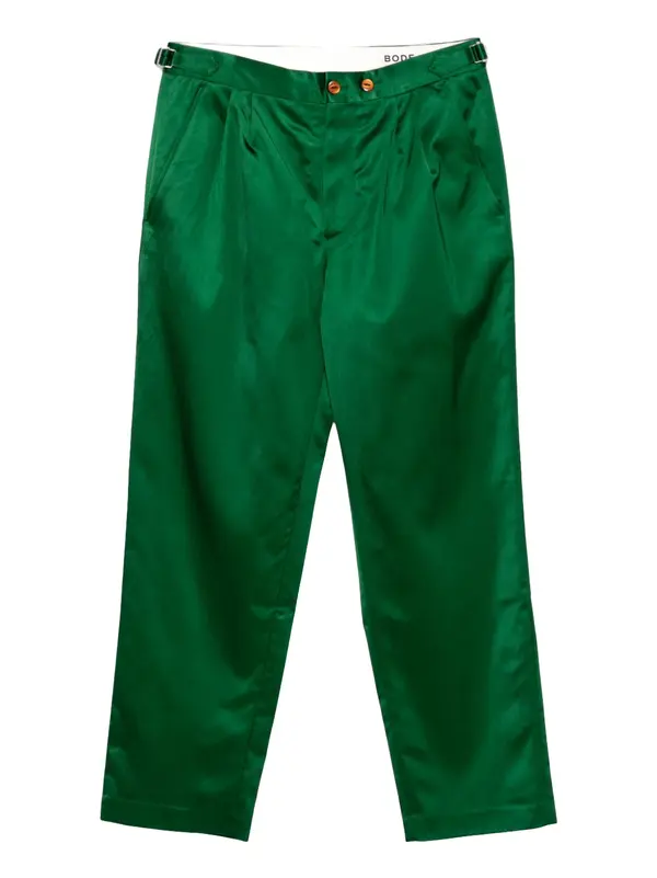 BODE Sheen Pleated Trousers - Green