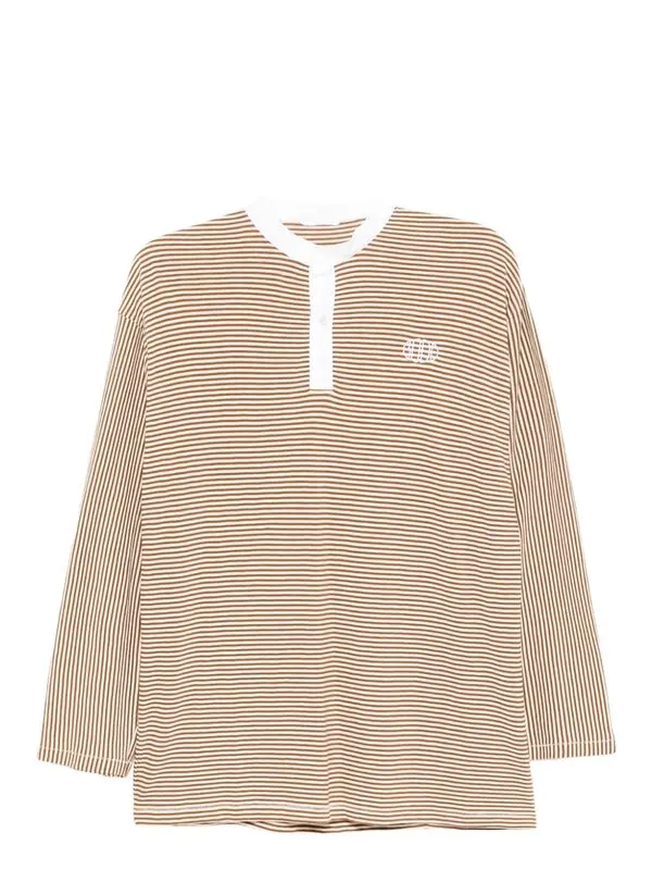 BODE Newton Stripe T-shirt - Brown