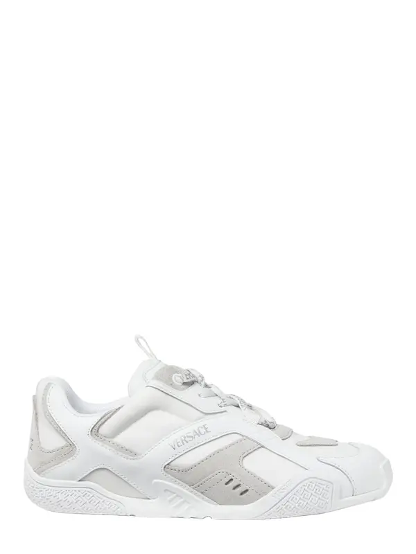 Versace Galaxia Leather Sneakers - White