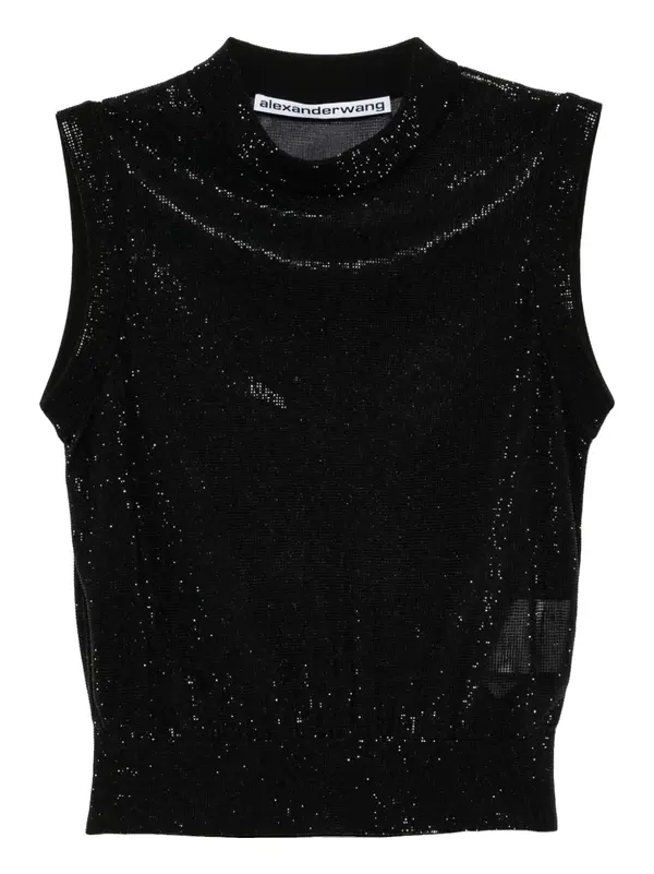 Alexander Wang Mock-neck Tank Top - Black
