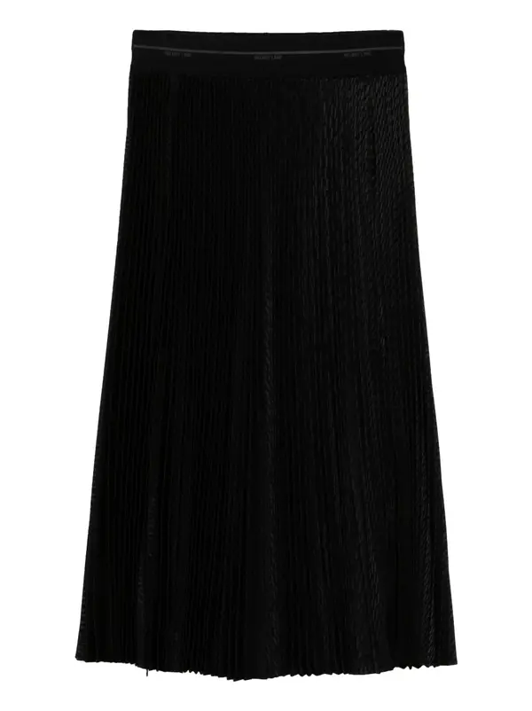 Helmut Lang Pleated Skirt - Black