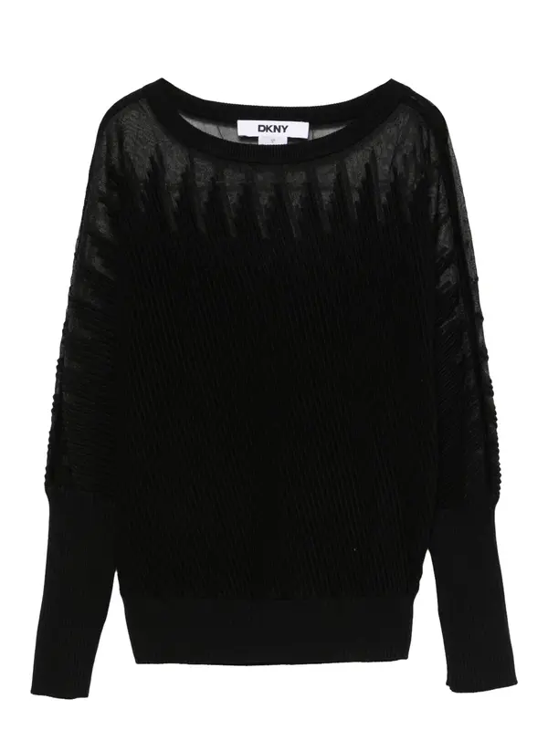 Dkny Ribbed Sweater - Black