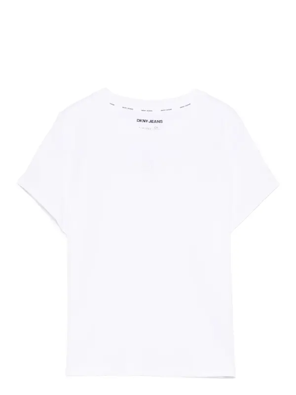 Dkny Logo-embroidered T-shirt - White