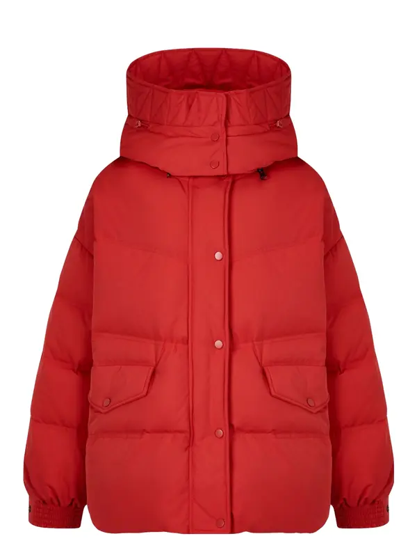 STUDIO TOMBOY Detachable Hood Down Jacket - Red