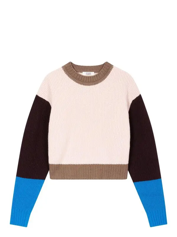 STUDIO TOMBOY Colour-block Jumper - Neutrals