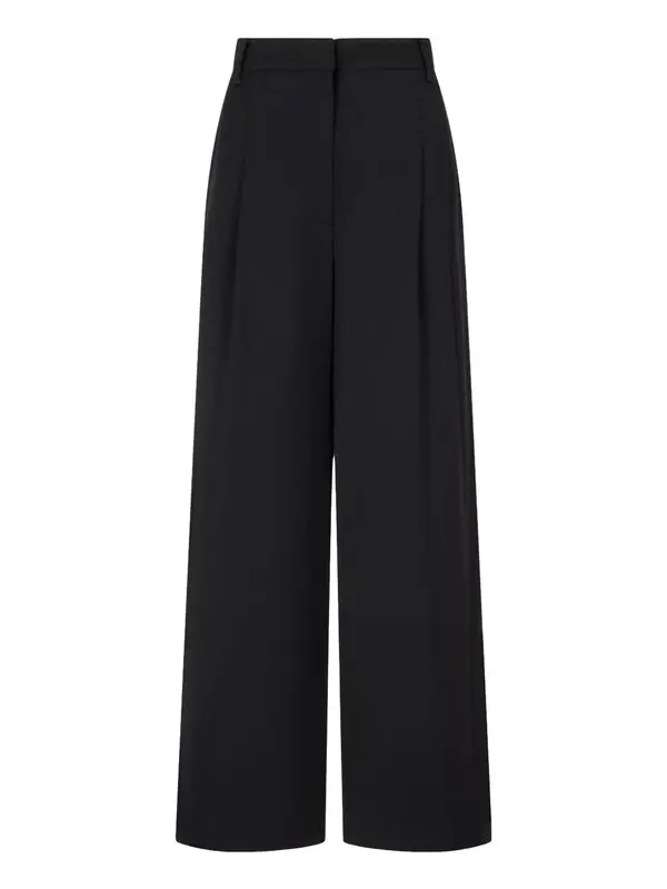 STUDIO TOMBOY Wool Two-tuck Trousers - Black
