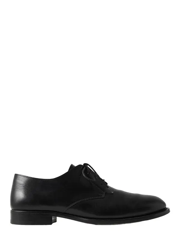THE ROW Novus Leather Derby Shoes - Black