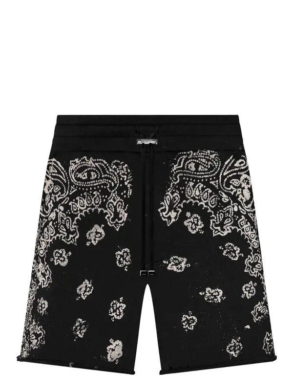 Amiri Bandana Shorts - Black