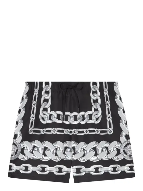 Versace Medusa Chains Swim Shorts - Black