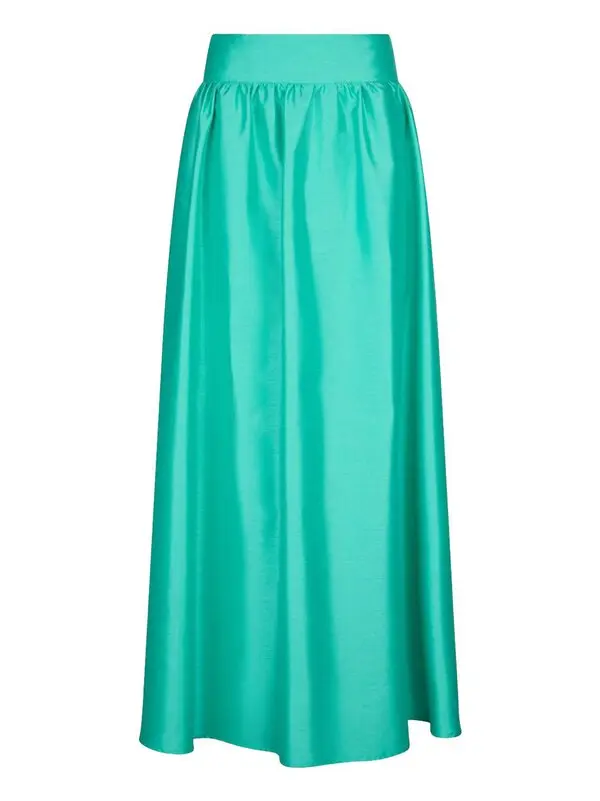 Liu Jo Shantung Maxi Skirt - Green