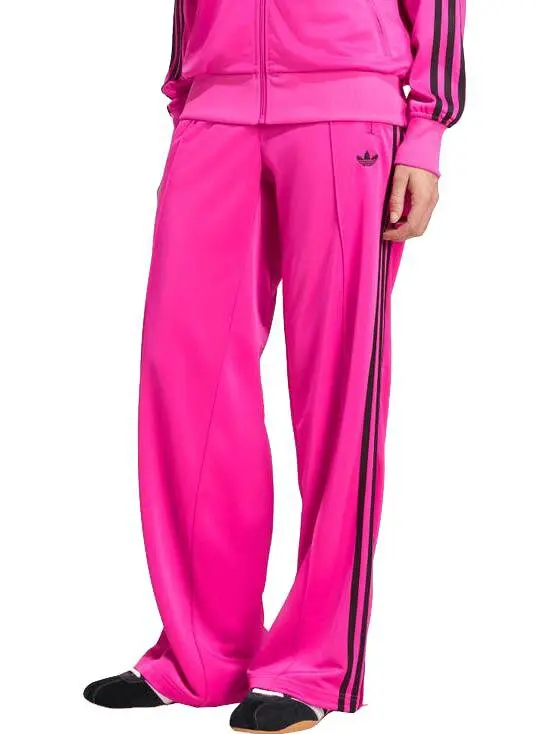 ADIDAS ORIGINALS Adicolor Classic Firebird Loose Fit Recycled Polyester Track Pants - Semi Lucid Fuchsia/black
