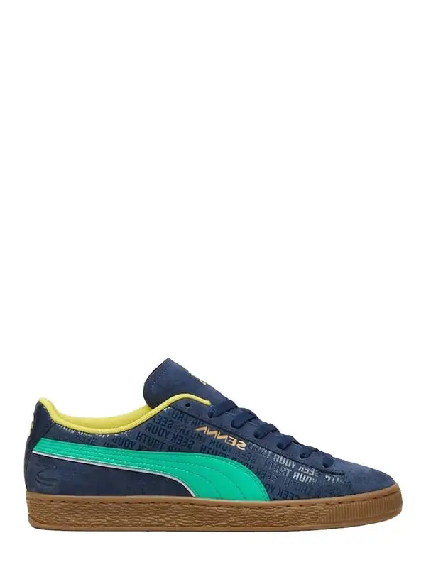 PUMA Suede Ayrton Senna Institute Senna A Vidain - Club Navy Blue/faster Yellow