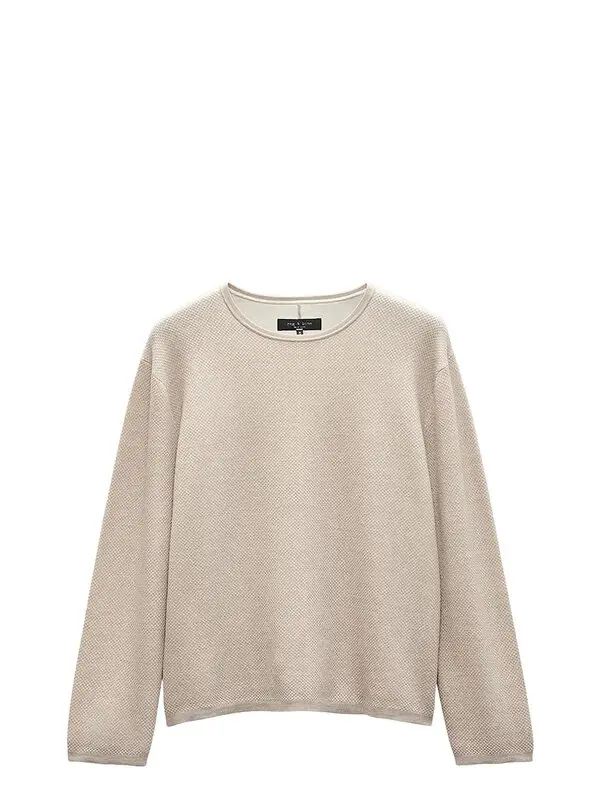 Rag & Bone Bennet Textured Sweatshirt - Lttan