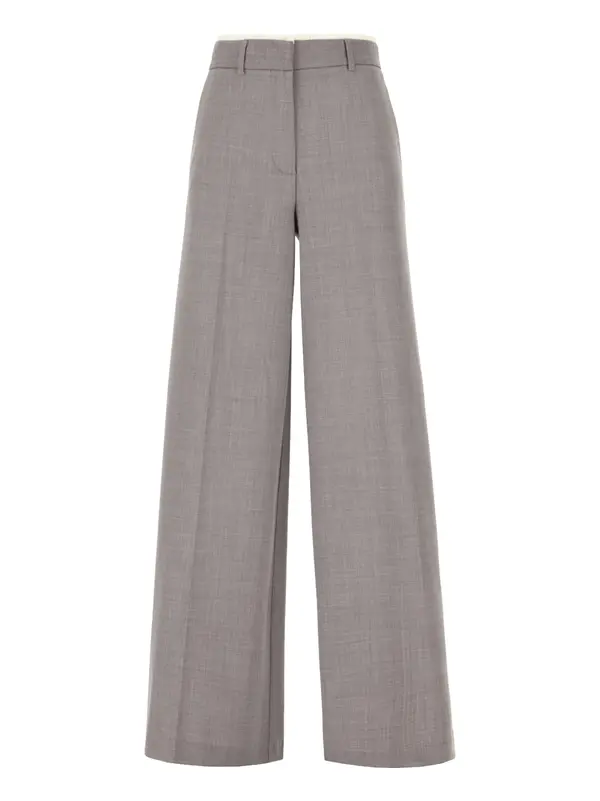 BALLANTYNE Tailored Palazzo Trousers - Grey