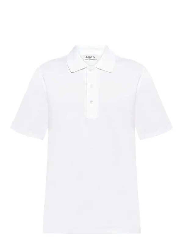 LANVIN Cotton Polo Shirt - White