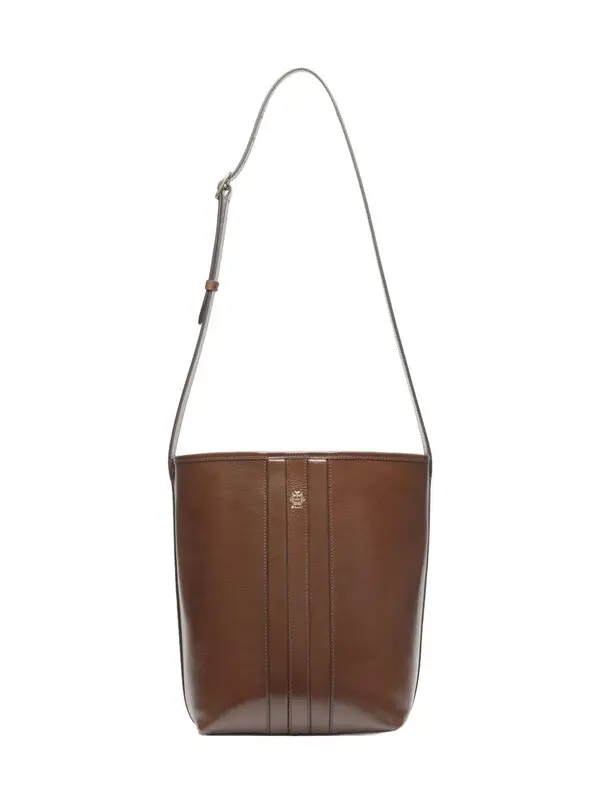 Bally Signature Bucket Bag - Brown