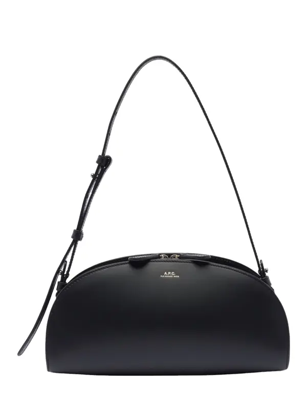 A.p.c. Demi Lune Shoulder Bag - Black