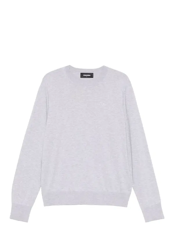 Dsquared2 Logo-appliqué Sweater - Grey