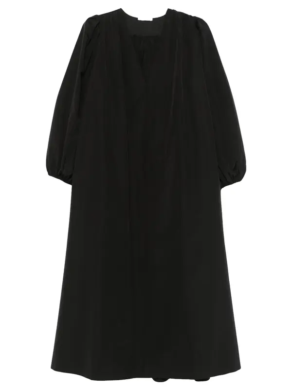 THE ROW Beauvoir Midi Dress - Black