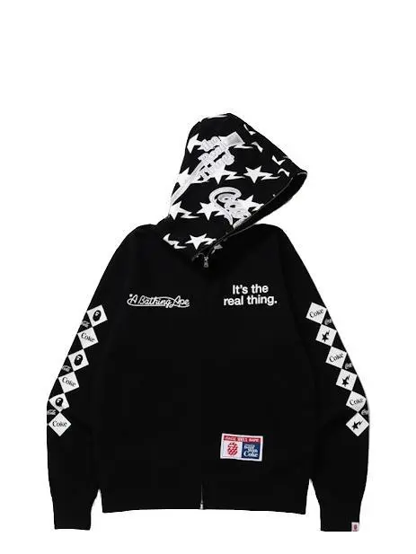 A BATHING APE X Coca Cola Full Zip Hoodie - Black