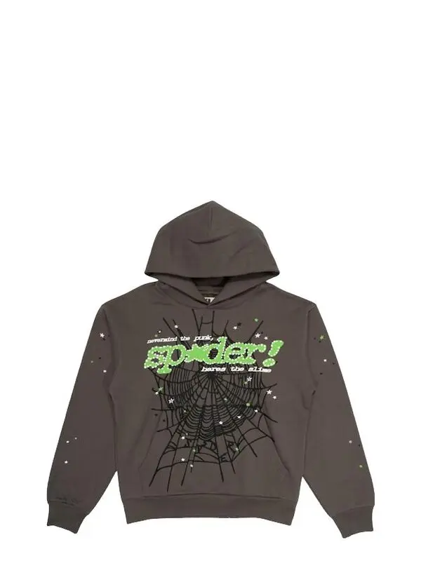 SP5DER Punk V2 Hoodie - Slate Grey