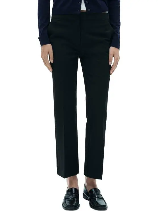 Mango Flare Trousers - Black