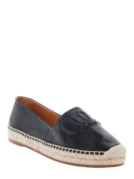 Chloé Isla Leather Espadrille - Black