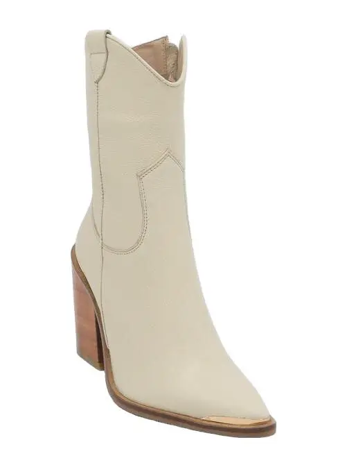 STIVALI NEW YORK Western Cowboy Boots - Ivory