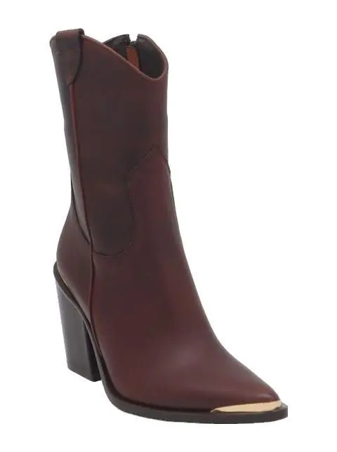 STIVALI NEW YORK Western Cowboy Boots - Mahogany