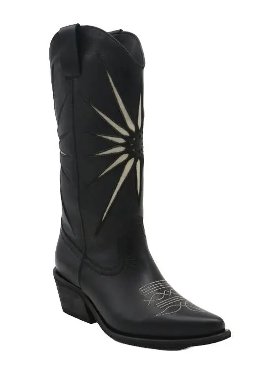 STIVALI NEW YORK Moonrise Cowboy Boots - Black