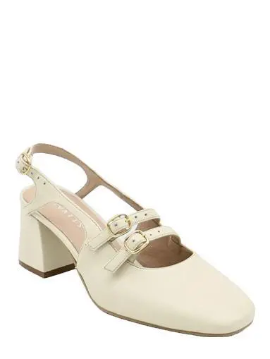 STIVALI NEW YORK Marie Mary Jane Heel - Ivory