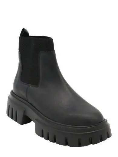 STIVALI NEW YORK Agora Platform Chelsea Boots - Black