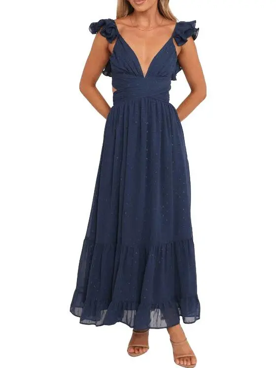 PETAL & PUP Harmony Floral Maxi Dress - Navy