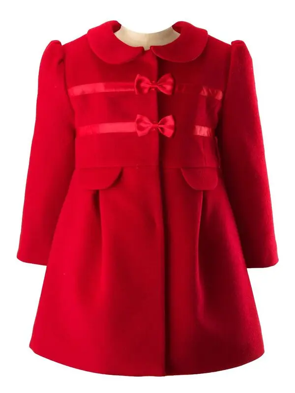 RACHEL RILEY Bow Trim Coat - Red