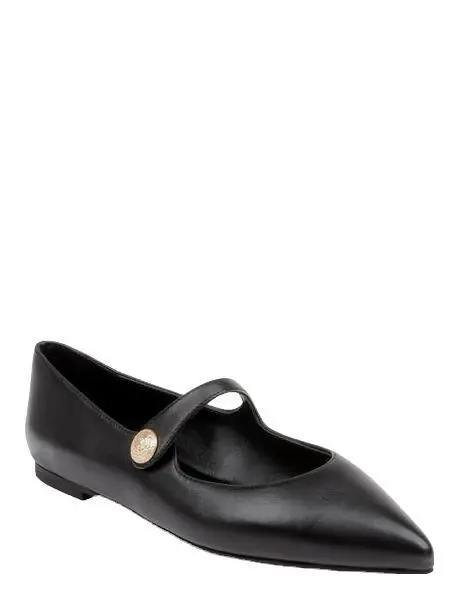 L'Agence Gersende Mary Jane Flats - Black Leather